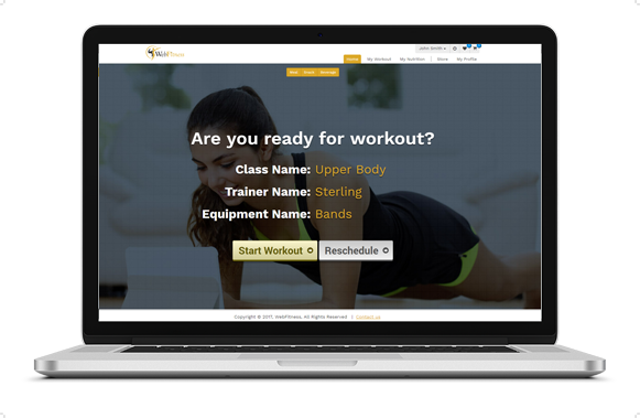 WebFitness: Home Page